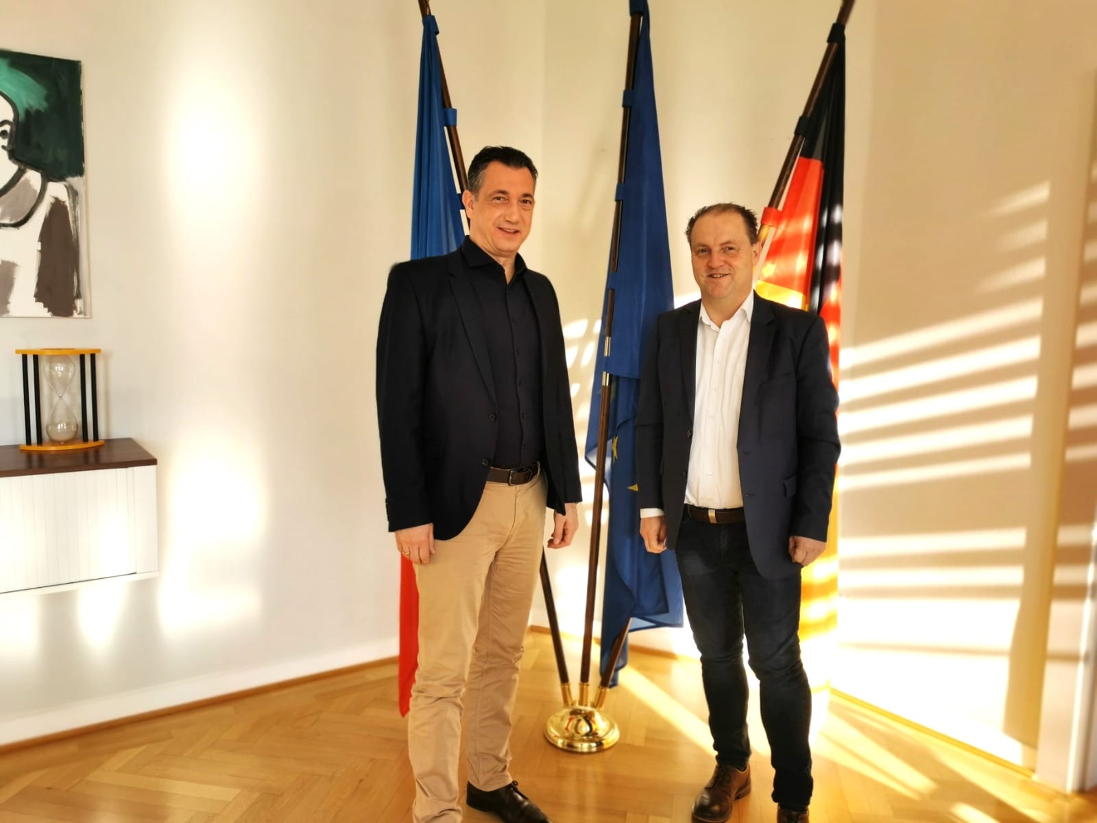 Intensiver Austausch mit Oberbürgermeister Letz - Michael Simon, MdL